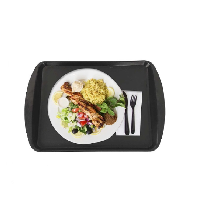 Bandeja food service preta 43X30cm - Loja Apolo